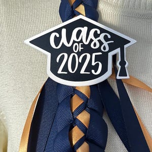 Customizable Graduation Ribbon Lei | Class of 2025 | Seniors ...