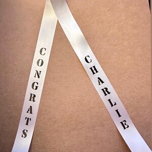 Personalized Ribbon Ends for Graduation Leis - Add-on/ribbon Only - Etsy