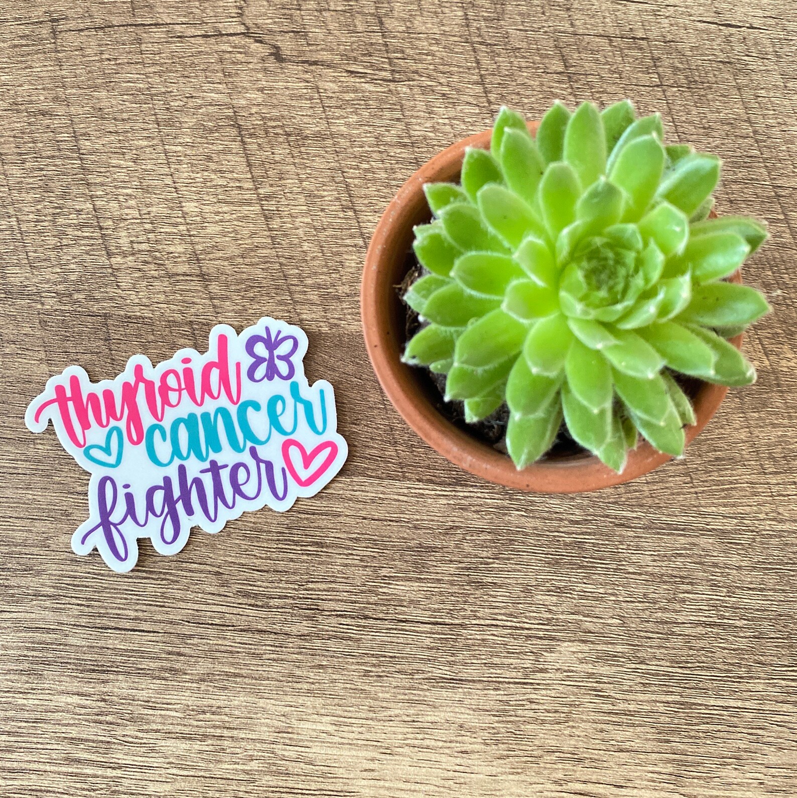 Thyroid Cancer Stickers Fighter Survivor Thriver - Etsy