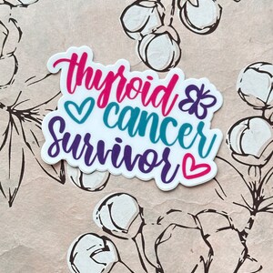 Thyroid Cancer Stickers | Fighter | Survivor | Thriver - Etsy
