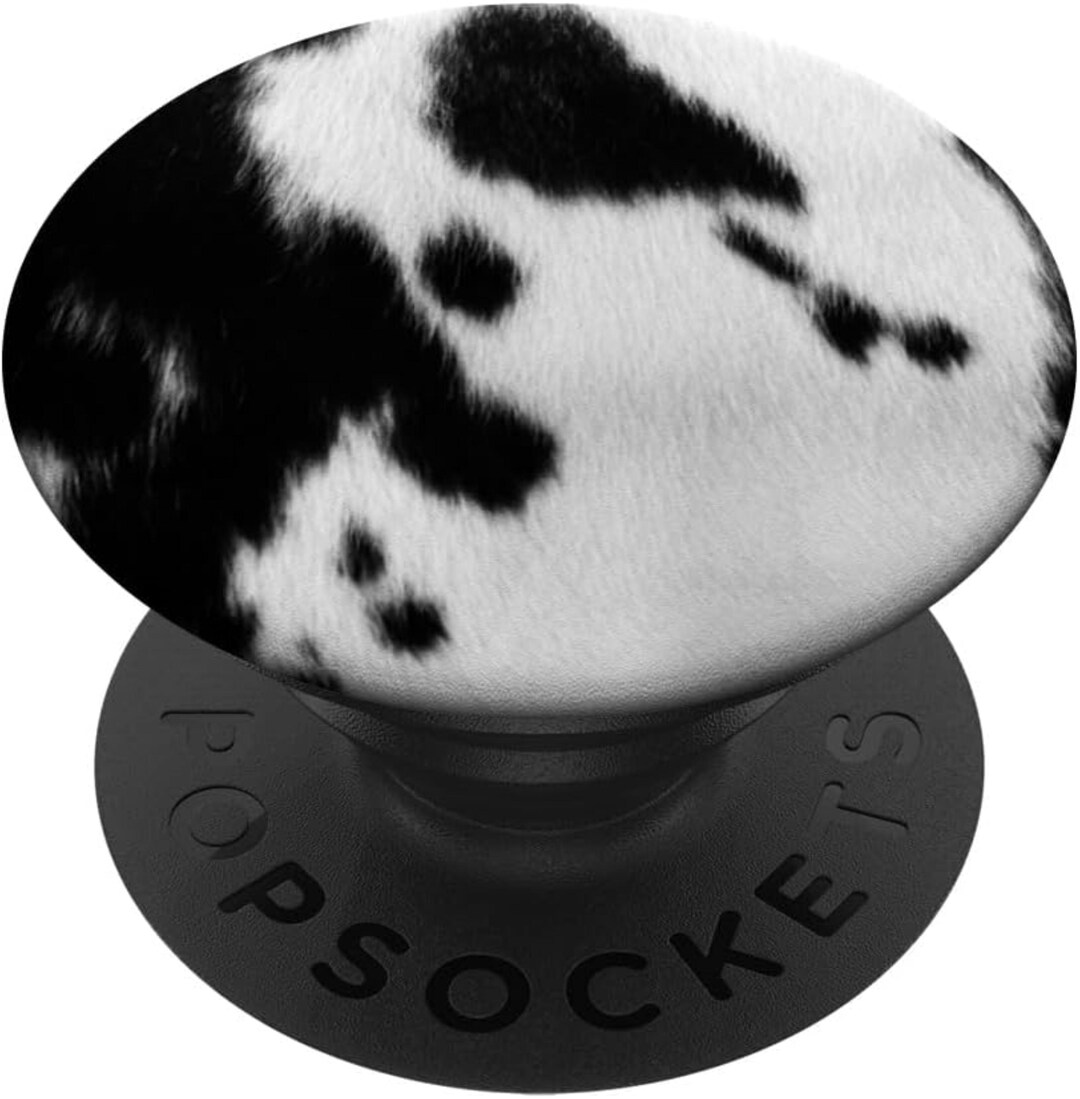 Black and White Cow Print Pattern Popsockets Standard Popgrip - Etsy