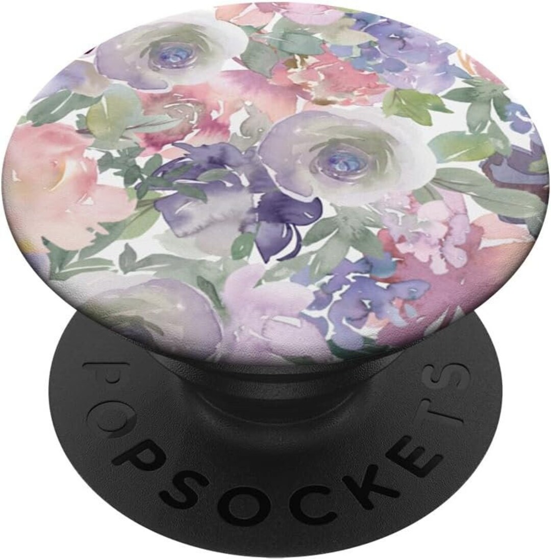 Beautiful Soft Floral Medley Purple and Pink Flowers - Popsockets Grip ...