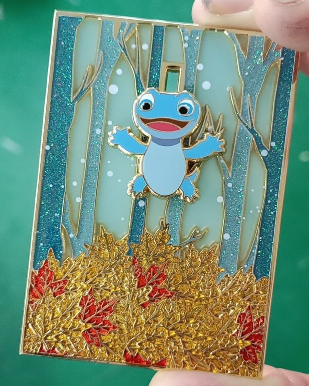 Blue Salamander Fan Art Pin - Etsy