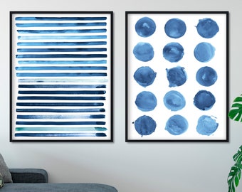 Navy painting | Etsy