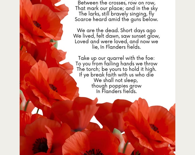 Remembrance Day Canada - in Flanders Fields Remembrance Day Bulletin ...