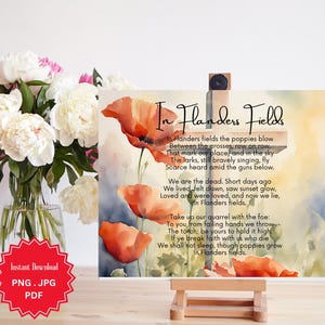 In Flanders Fields, Poem, Lest We Forget, Remembrance Day, Veterans Day ...