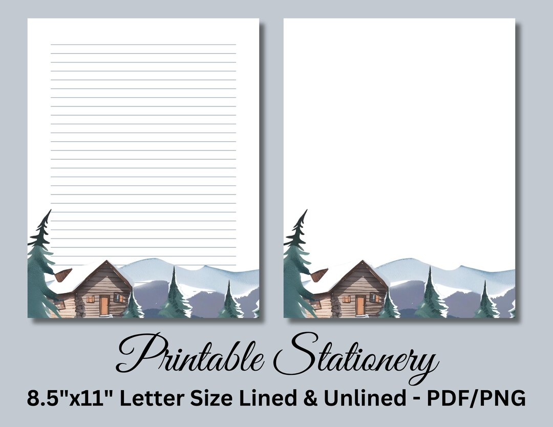 Printable Writing Paper, Printable Stationery, Whimsical Letter Writing ...