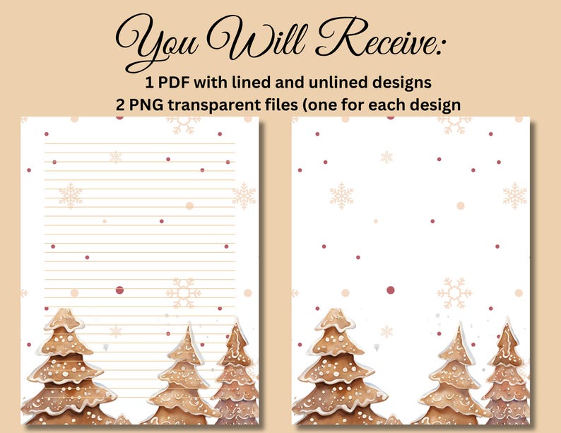 Printable Writing Paper, Printable Stationery, Stationary, Christmas ...