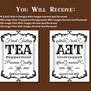 Vintage Tea Png, Farmhouse Svg Bundle, Rustic Sign Art, Instant Digital ...
