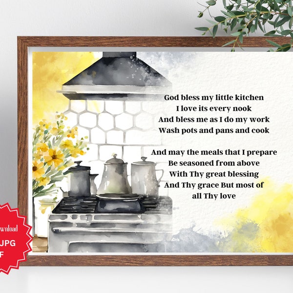 Kitchen Prayer - Etsy