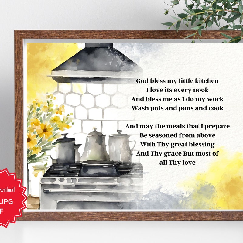 Kitchen Prayer - Etsy