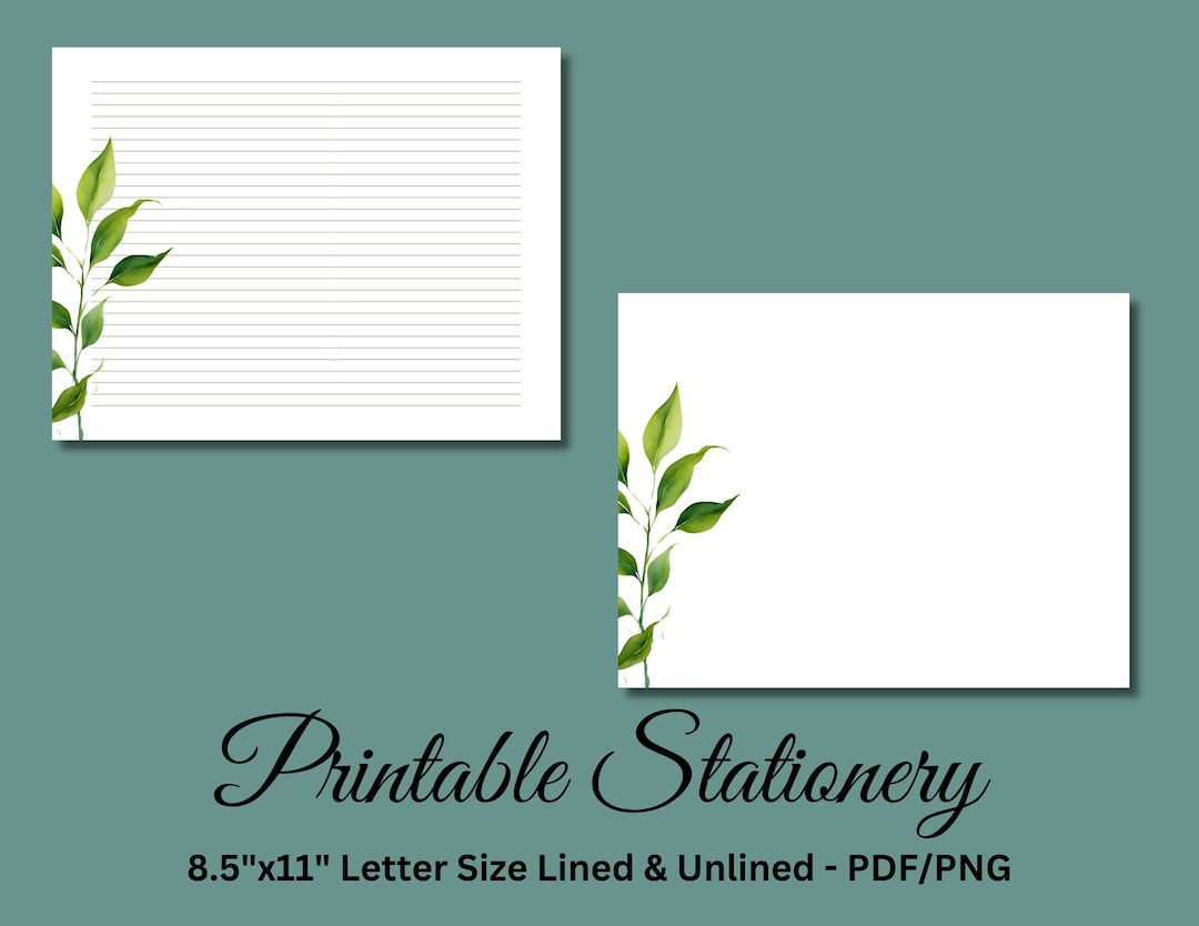 Printable Writing Paper, Printable Stationery, Landscape Paper ...