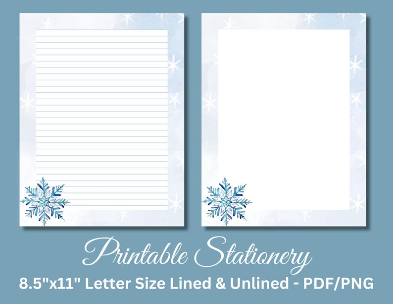 Printable Writing Paper, Printable Stationery, Stationary, Christmas ...