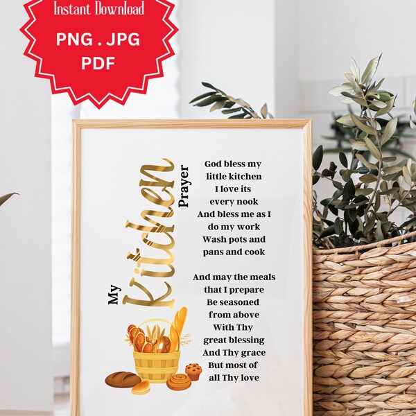 Kitchen Prayer - Etsy