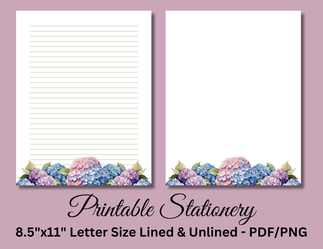 Printable Writing Paper, Printable Stationery, Floral Letter Writing ...