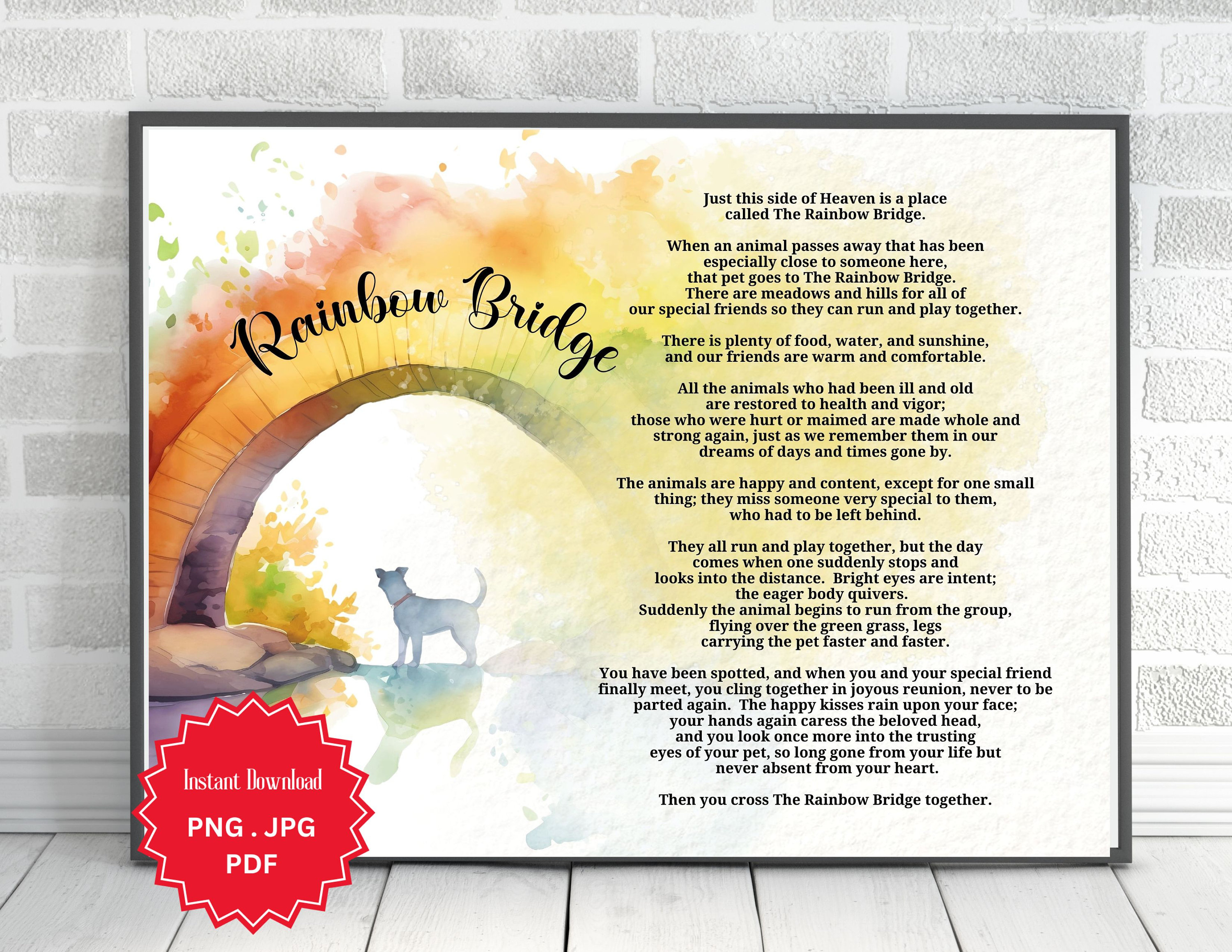 The Rainbow Bridge For Dogs