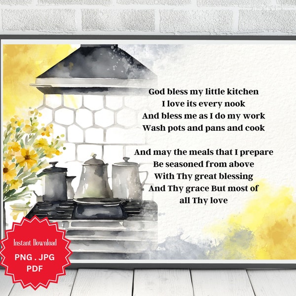 Kitchen Prayer - Etsy