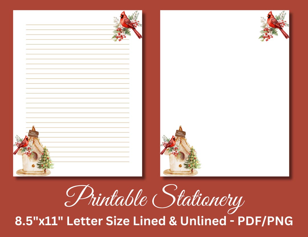 Printable Writing Paper, Printable Stationery, Stationary, Christmas ...