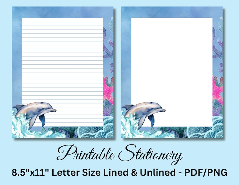 Printable Writing Paper, Printable Stationery, Stationary, Nature ...