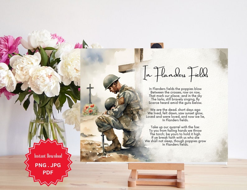 In Flanders Fields, Poem, Lest We Forget, Remembrance Day, Veterans Day ...