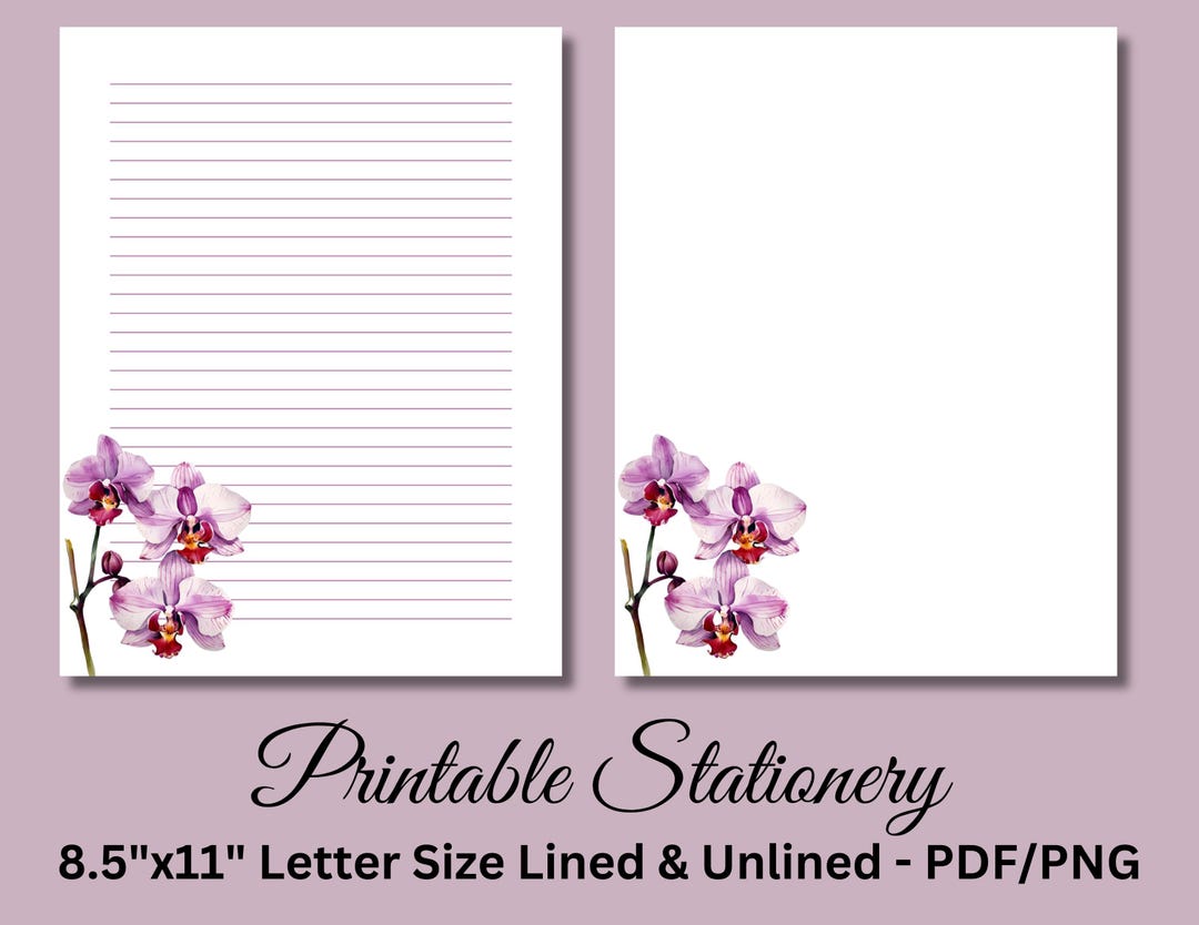 Printable Writing Paper, Printable Stationery, Floral Letter Writing ...