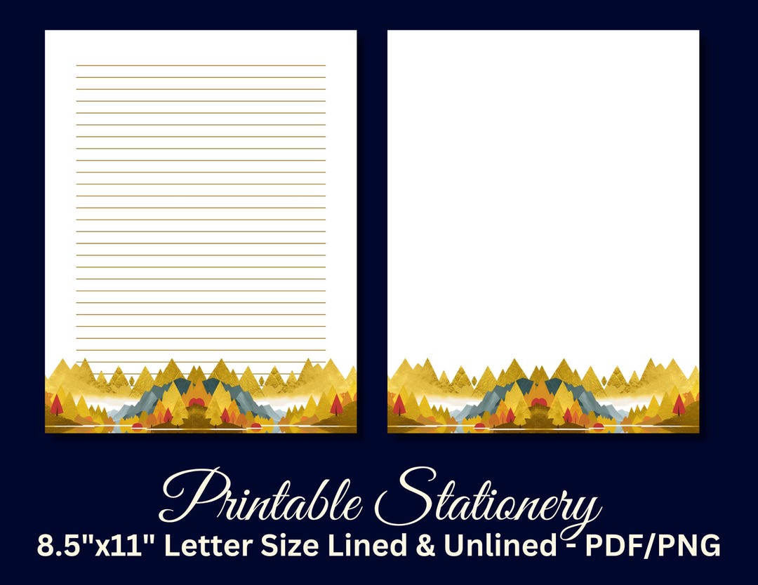 Printable Writing Paper, Printable Stationery, Stationary, Scenic ...