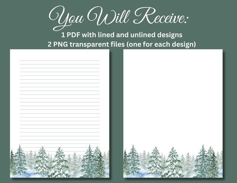 Printable Writing Paper, Printable Stationery, Stationary, Nature ...