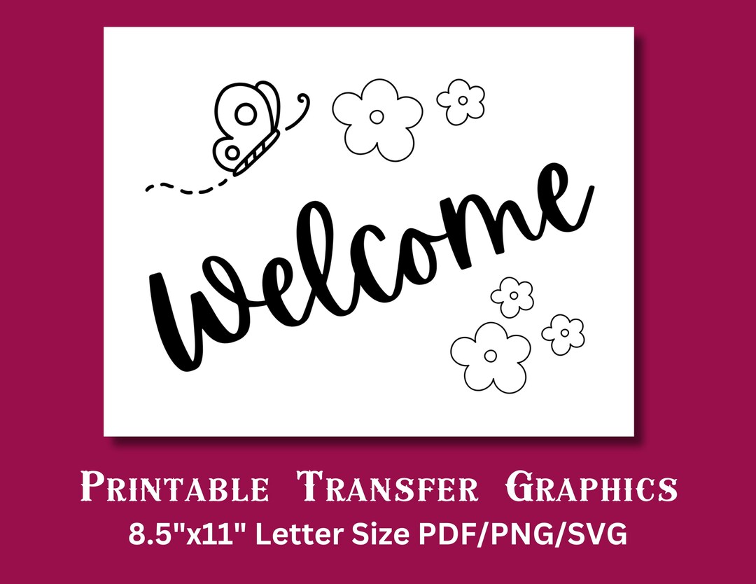 Garden Welcome Svg, Sign Art, Instant Digital Download, Minimal Design ...