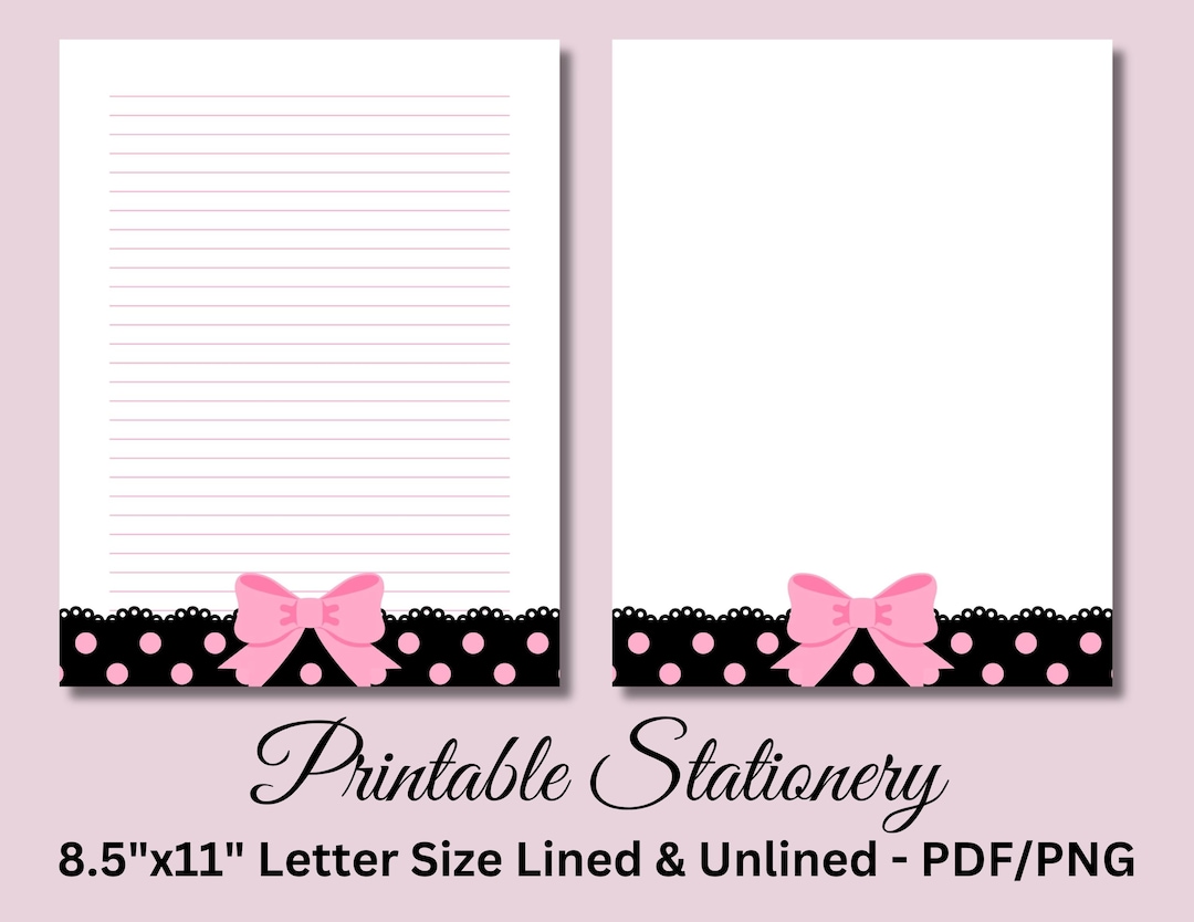 Printable Writing Paper, Printable Stationery, Letter Writing Paper ...