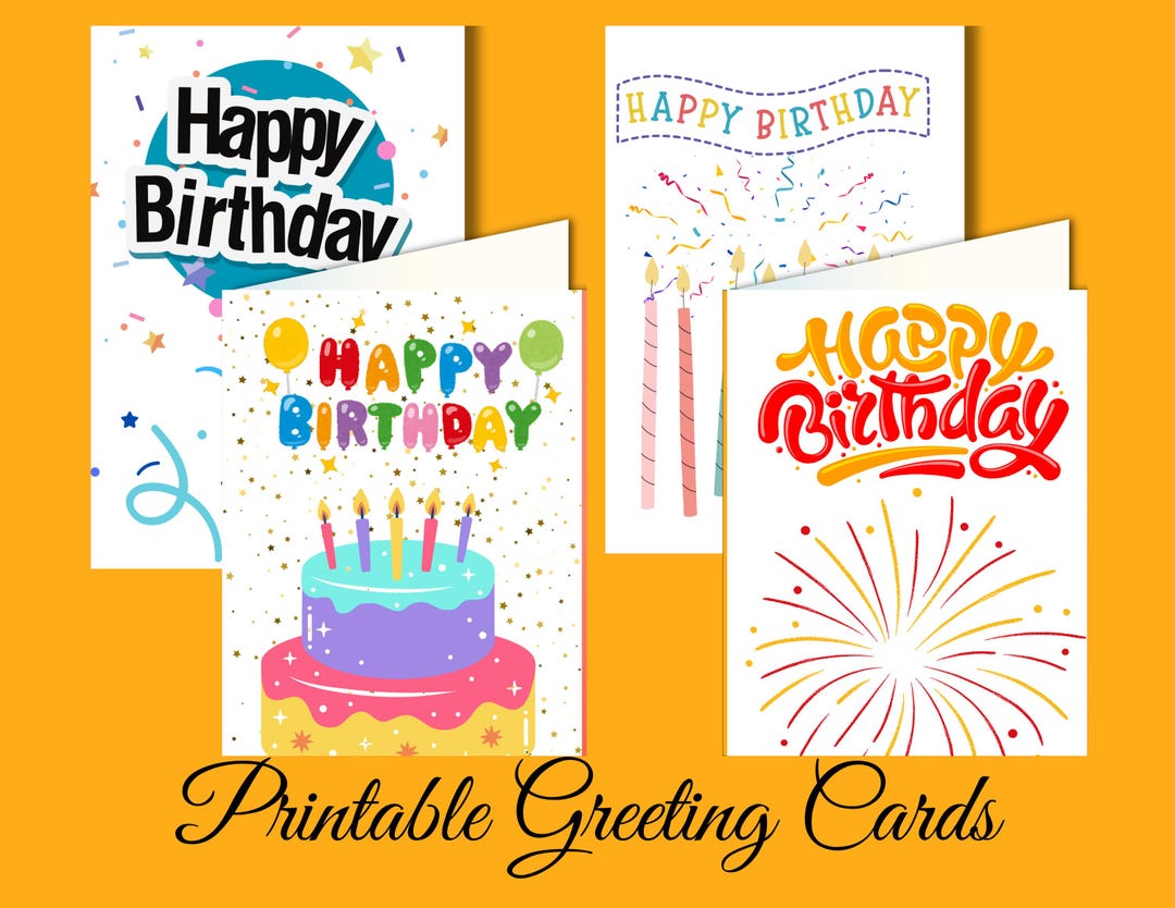 Printable Birthday Cards, Greeting Card, Printable Stationery, Letter ...