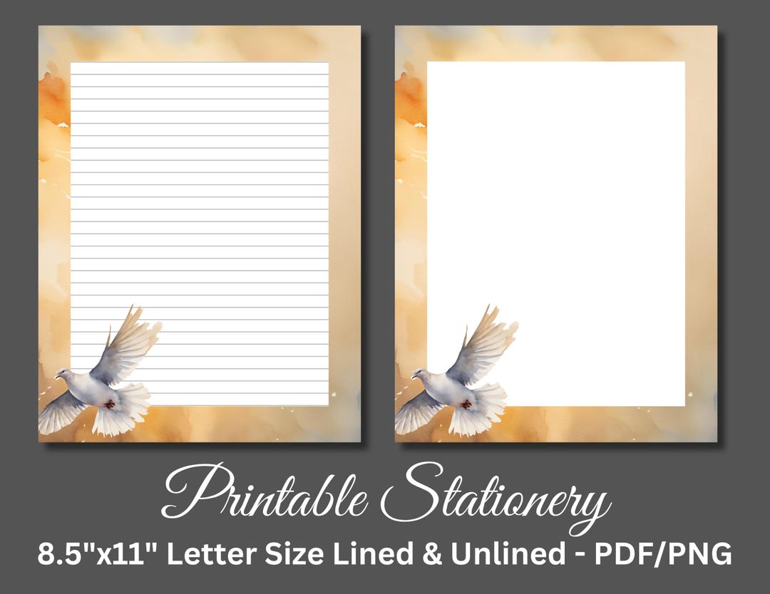 Printable Writing Paper, Printable Stationery, Stationary, Bird Letter ...