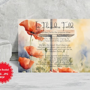 In Flanders Fields, Poem, Lest We Forget, Remembrance Day, Veterans Day ...