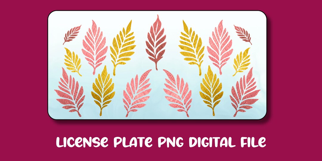 License Plate Png, Botanical Clipart, Image File for License Plates ...