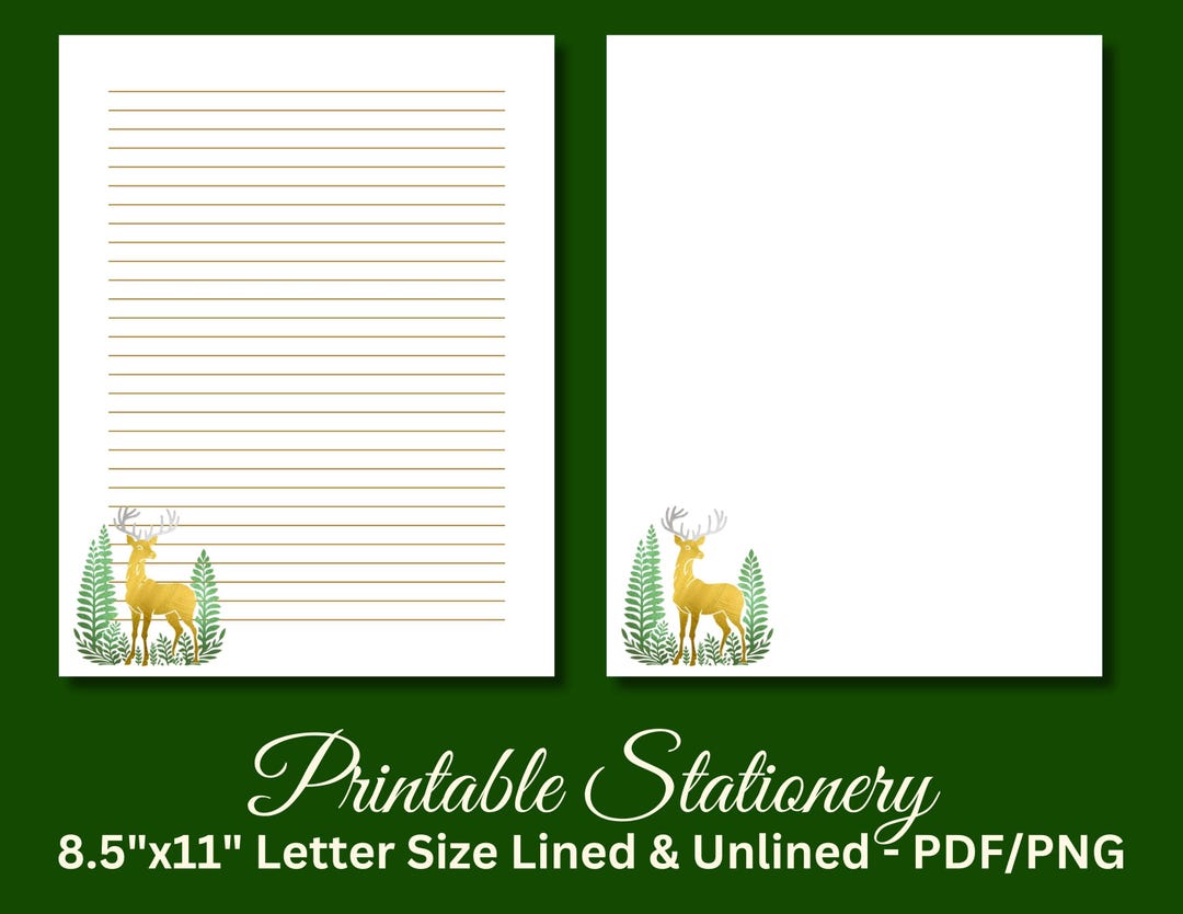 Printable Writing Paper, Printable Stationery, Nature Letter Writing ...