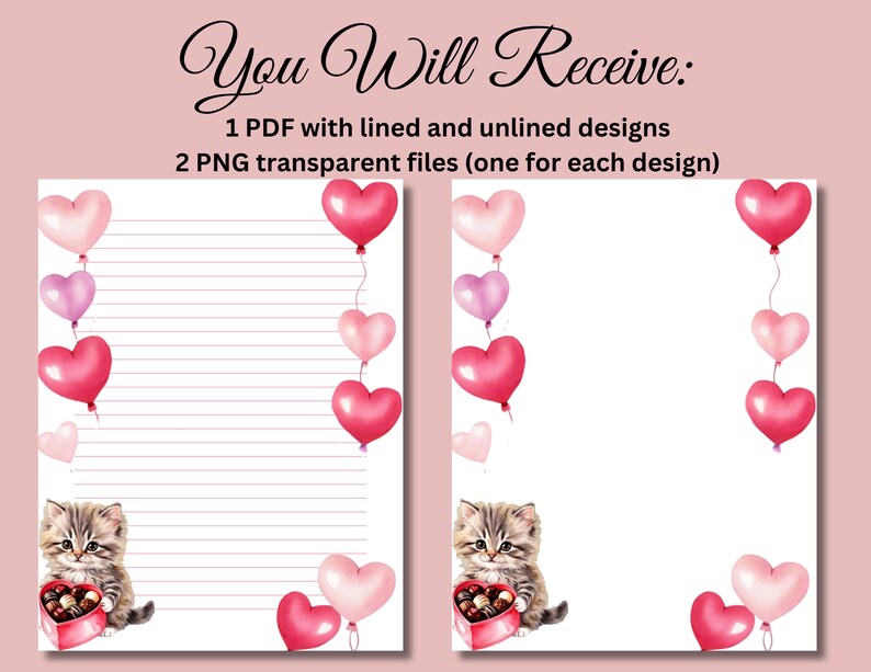 Printable Writing Paper, Printable Stationery, Cute Valentines Day ...