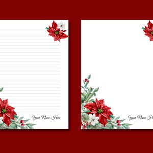 Personalized Printable Writing Paper, Custom Printable Stationery ...