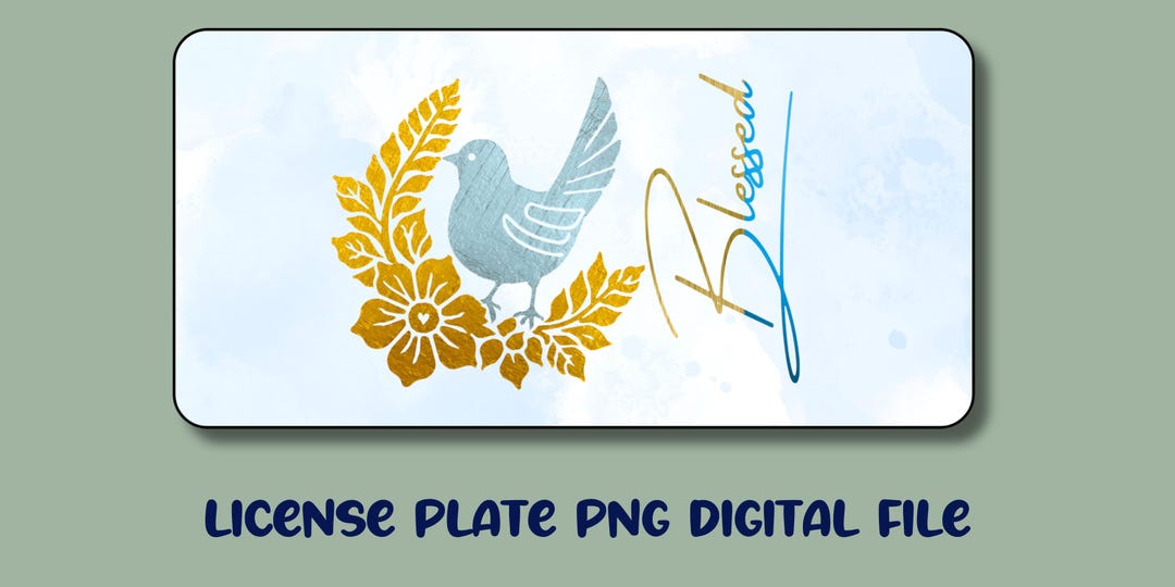 Bird License Plate PNG Clipart: Blessed Design, Commercial Use (digital ...