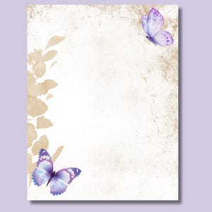 Printable Writing Paper, Printable Stationery, Stationary, Botanical ...