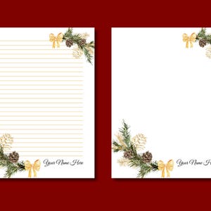 Personalized Printable Writing Paper, Custom Printable Stationery ...