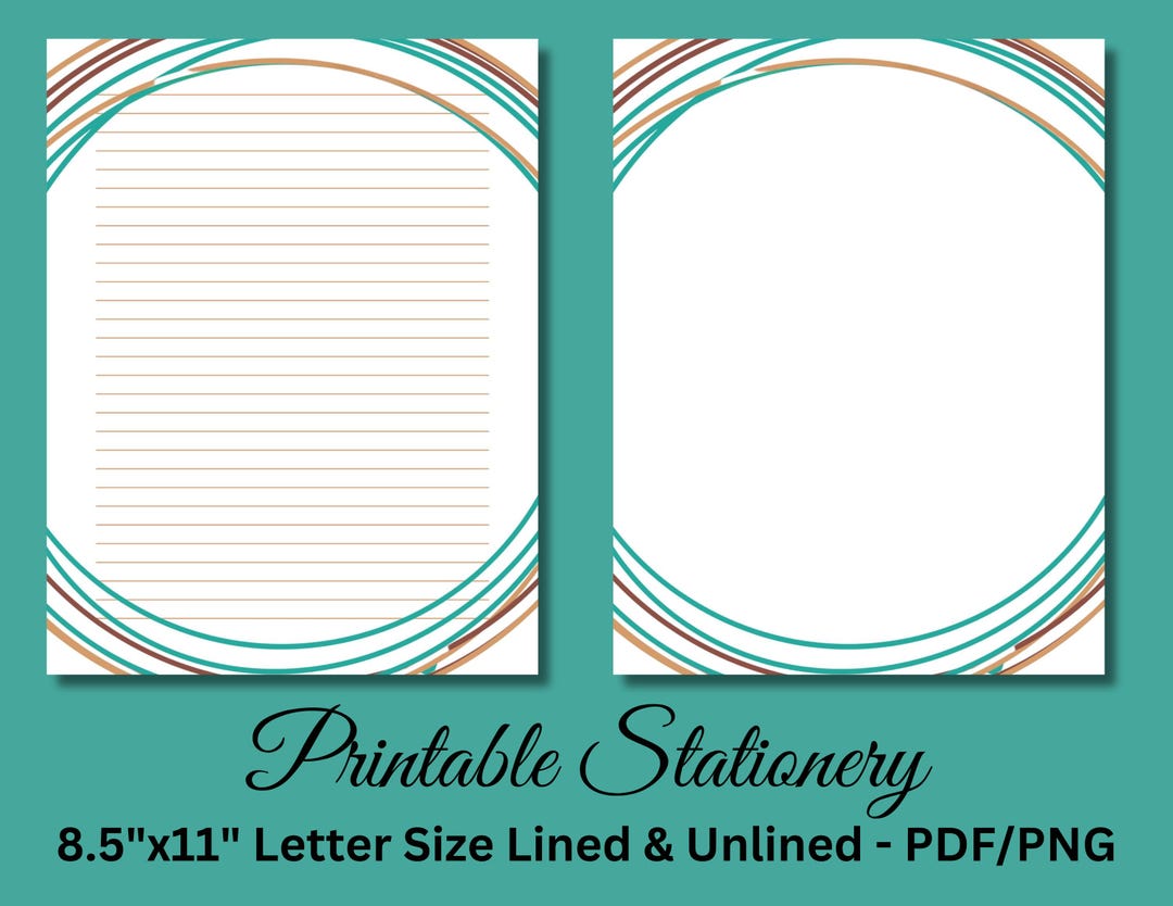 Printable Writing Paper, Printable Stationery, Stationary, Boho Letter ...
