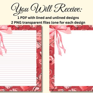 Printable Writing Paper, Printable Stationery, Stationary, Valentines ...