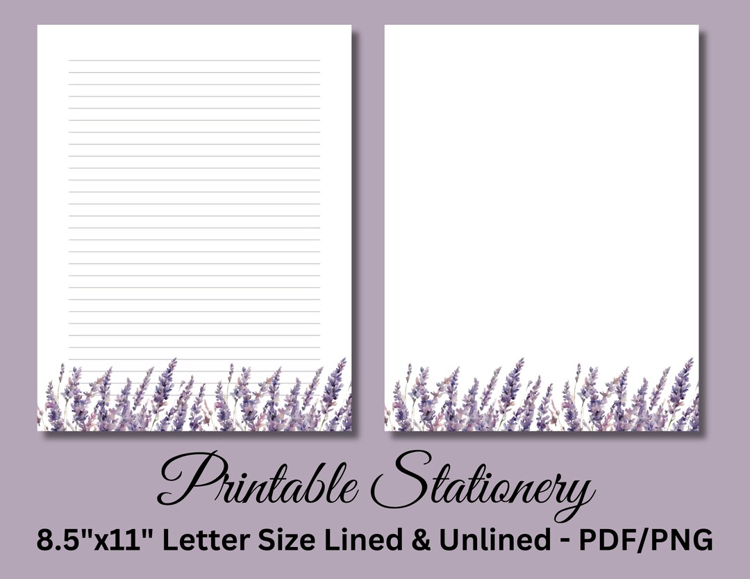Printable Writing Paper, Printable Stationery, Floral Letter Writing ...