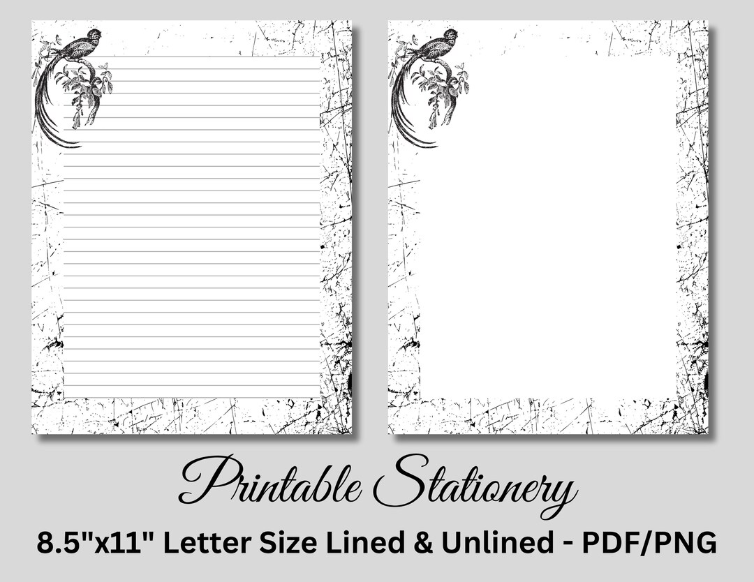 Printable Writing Paper, Printable Stationery, Stationary, Nature ...