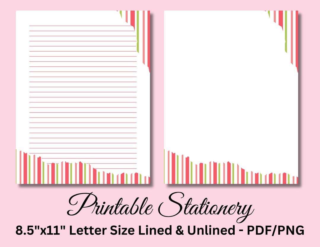 Printable Writing Paper, Printable Stationery, Letter Writing Paper ...