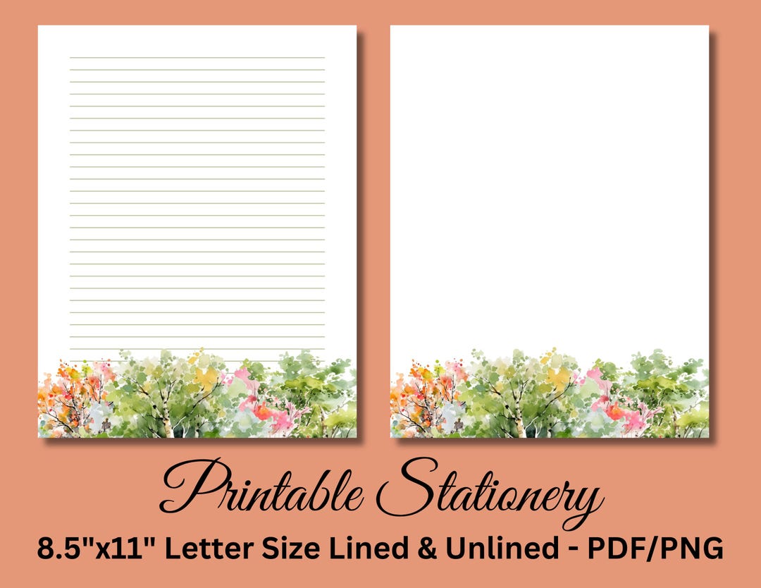 Printable Writing Paper, Printable Stationery, Stationary, Scenic ...
