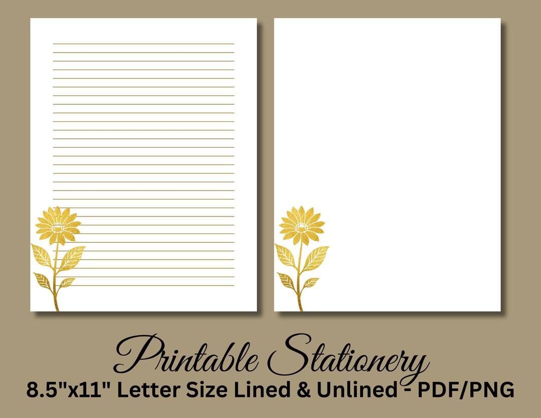 Printable Writing Paper, Printable Stationery, Floral Letter Writing ...
