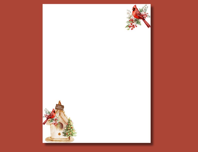 Printable Writing Paper, Printable Stationery, Stationary, Christmas ...