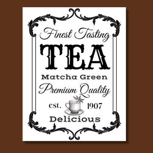 Vintage Tea Png, Farmhouse Svg Bundle, Rustic Sign Art, Instant Digital ...