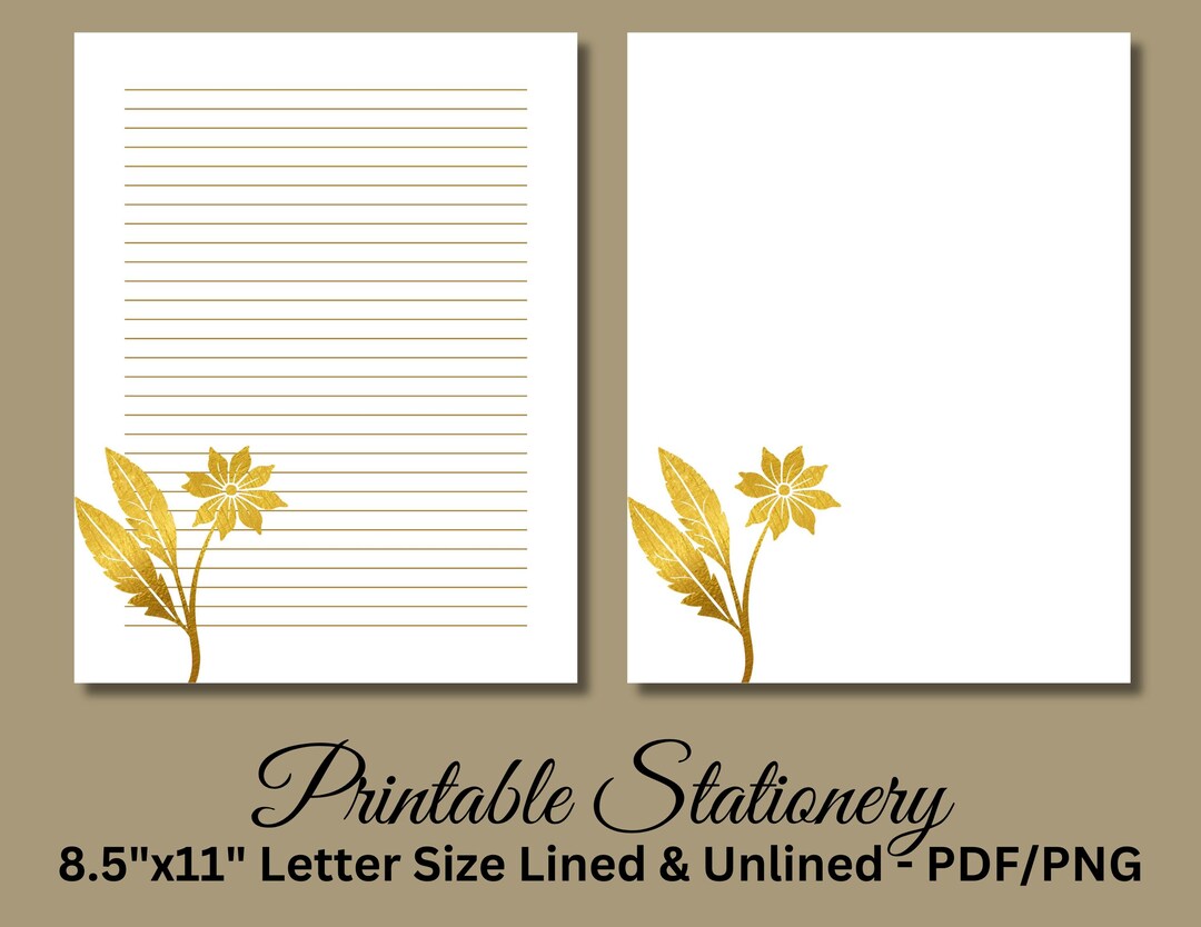 Printable Writing Paper, Printable Stationery, Floral Letter Writing ...