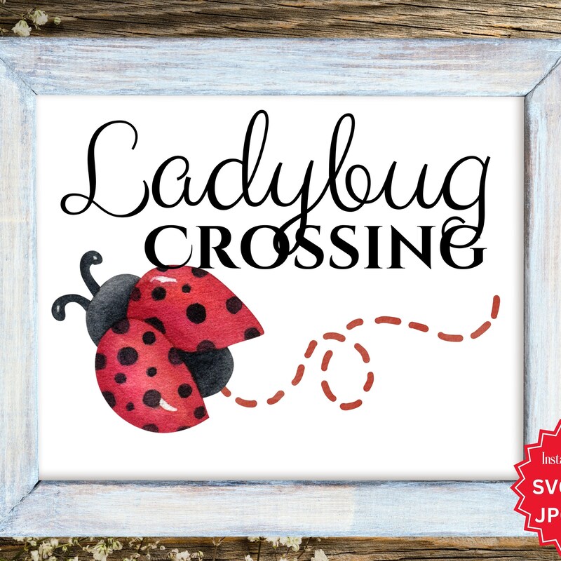 Ladybug Crossing Sign - Etsy